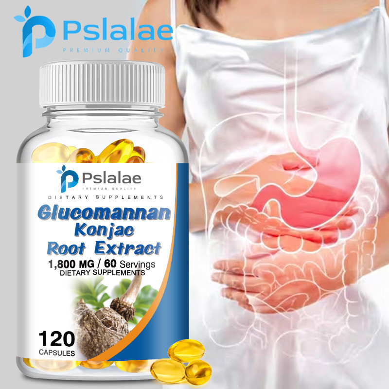 Pslalae Glucomannan (konjac root), gelatin capsule, rice flour, silica ...