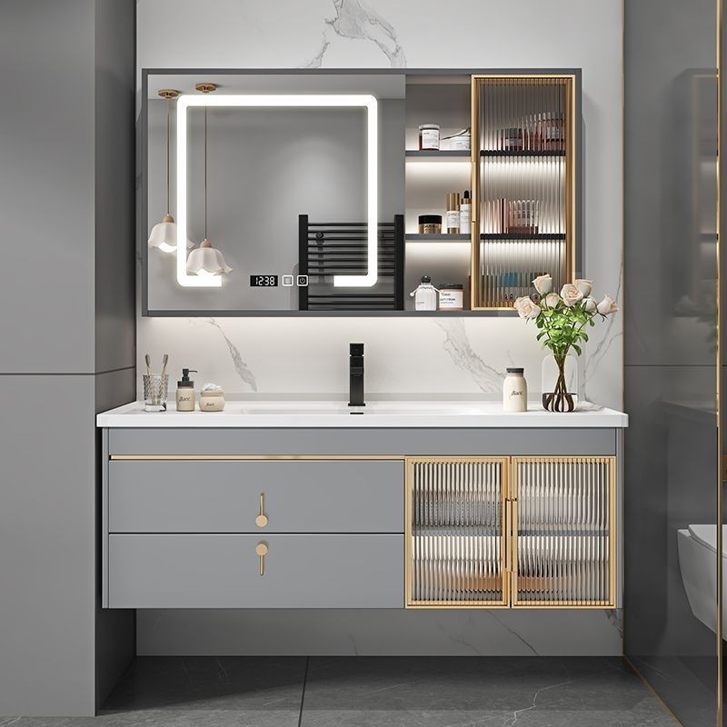 Modern Bathroom Vanity Set with Smart Mirror Cabinet for Small Spaces ...
