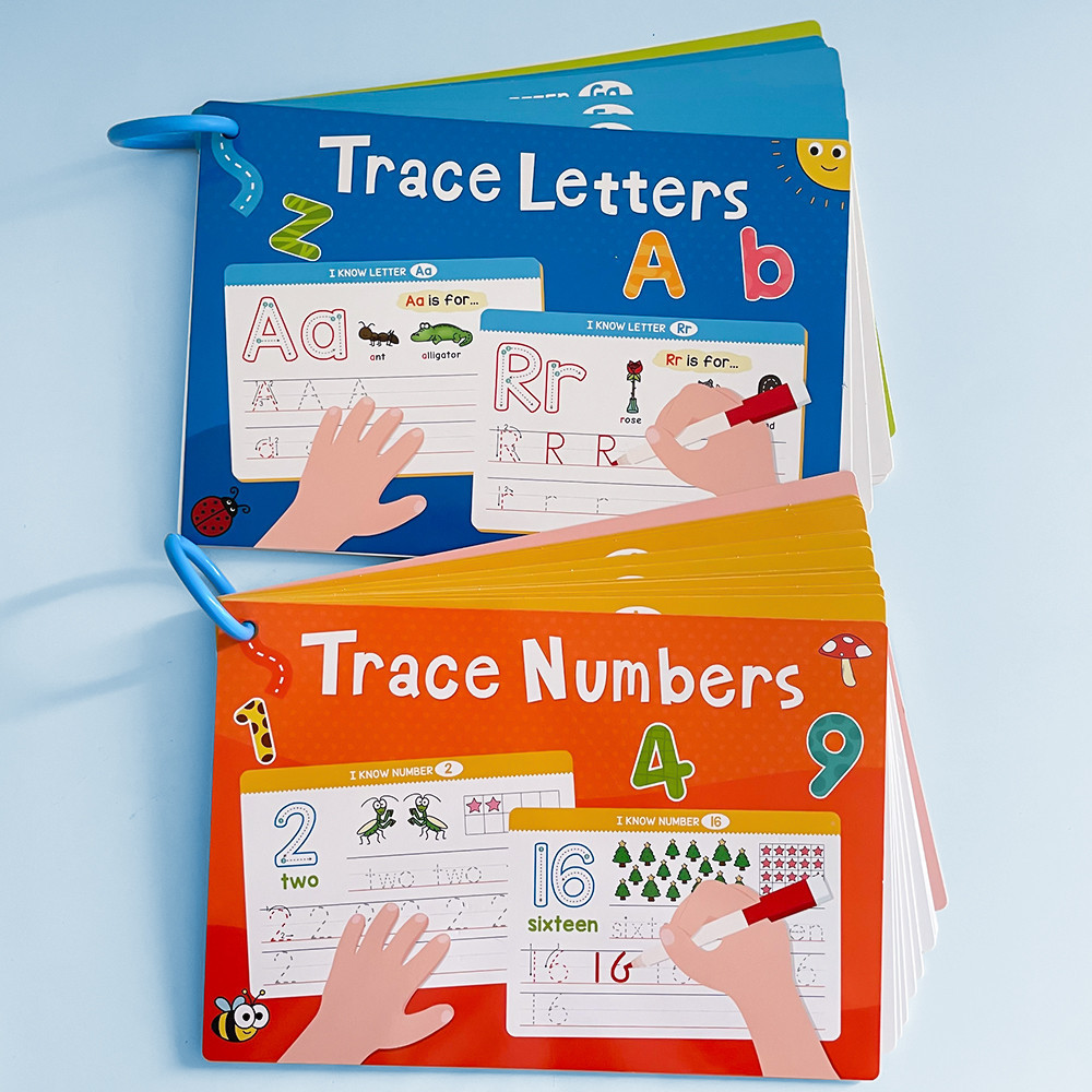 Tracing Cards for Children Preschool Educational Learning Cards ...