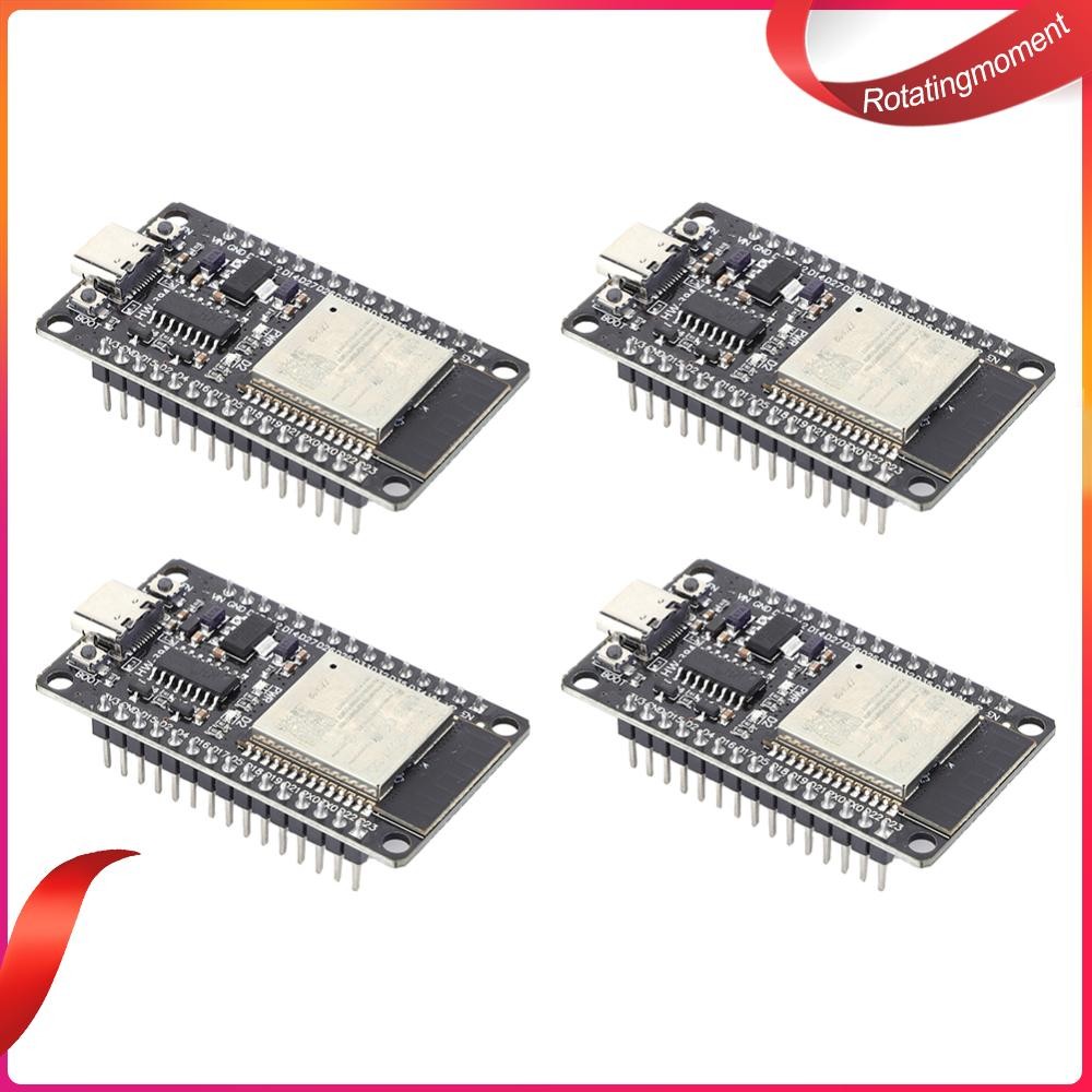 RotatingMoment 4Pcs ESP32 ESP-32D ESP-WROOM-32 Development Board Dual ...