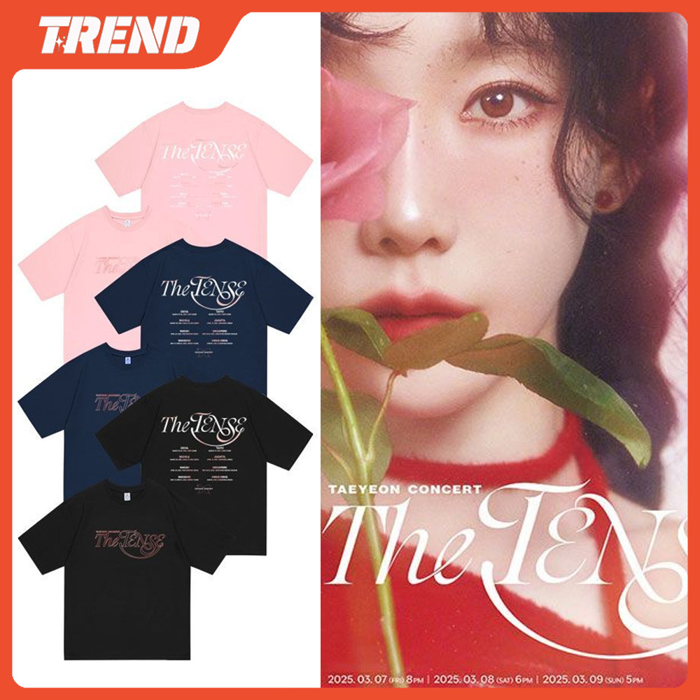 2025 TAEYEON CONCERT "The TENSE" Merch Cotton T-shirt Plus Size Korean ...