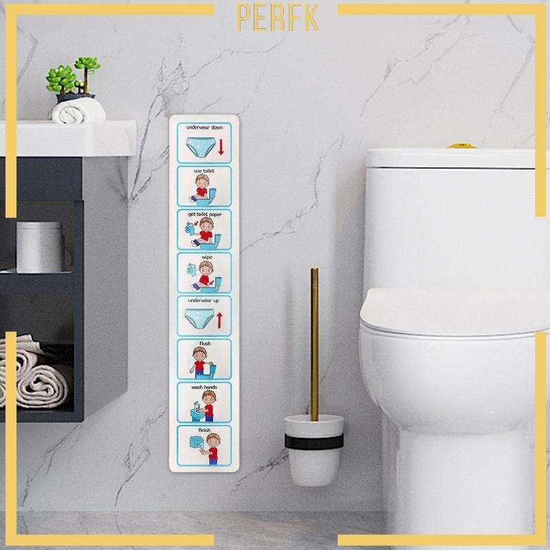 [Perfk] Toilet Training Chart Visual Schedule for Kids,Potty Chart ...
