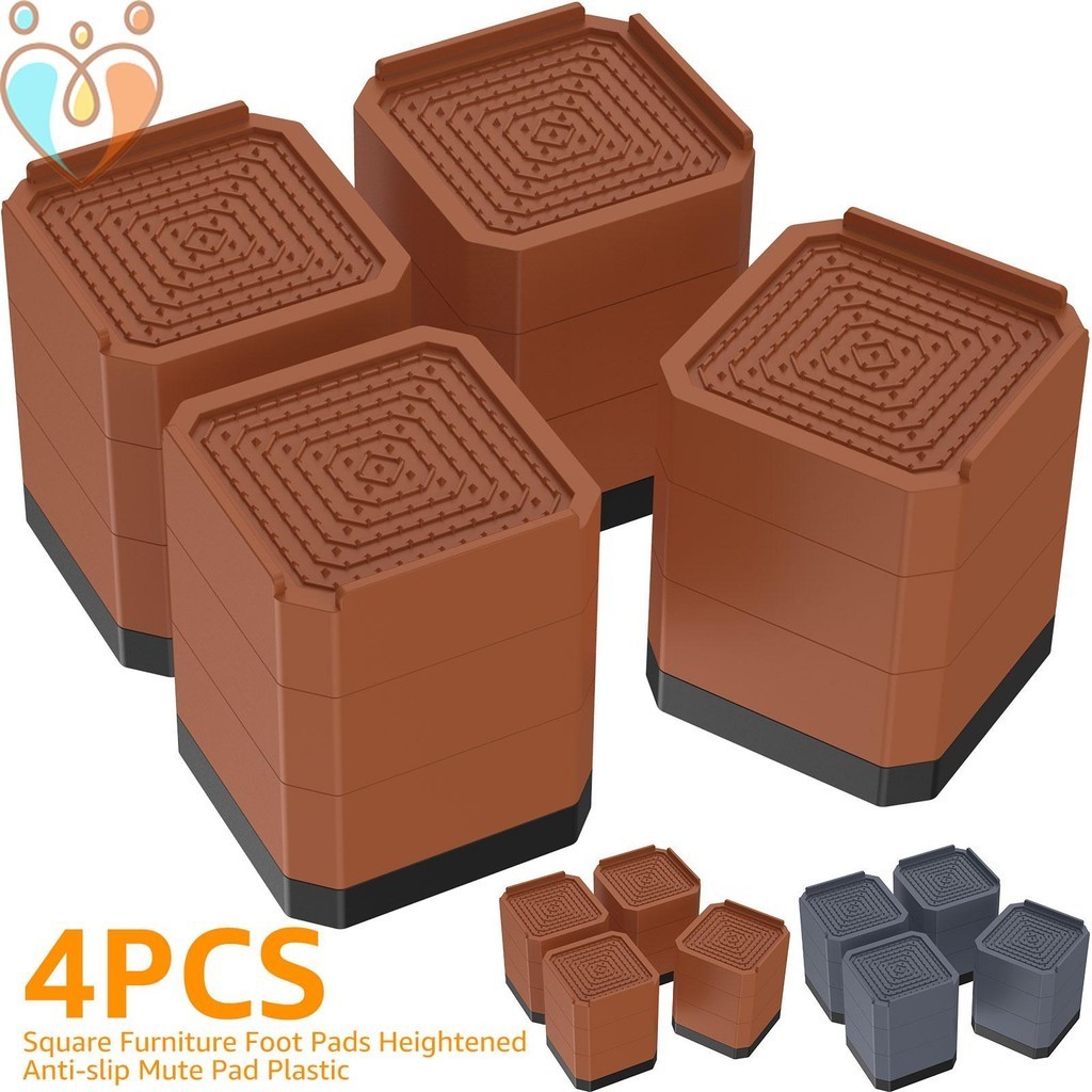 Bed Risers 3-Layer Detachable Adjustable Furniture Risers Heavy-Duty ...