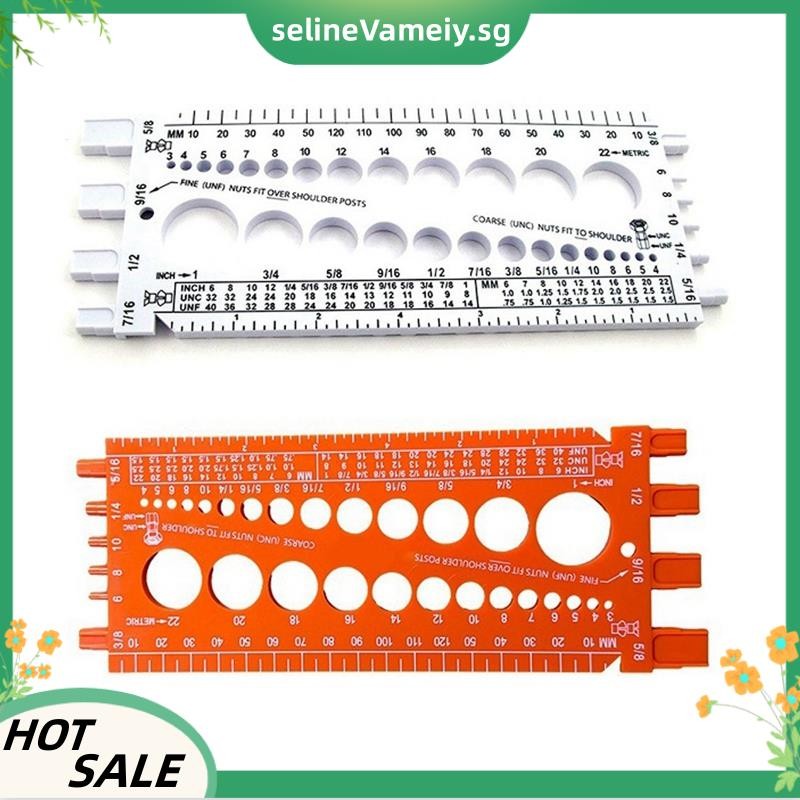 Bolt Nut Thread Inch&Metric Thread Tester Bolt Gauges Metric Size Gauge ...