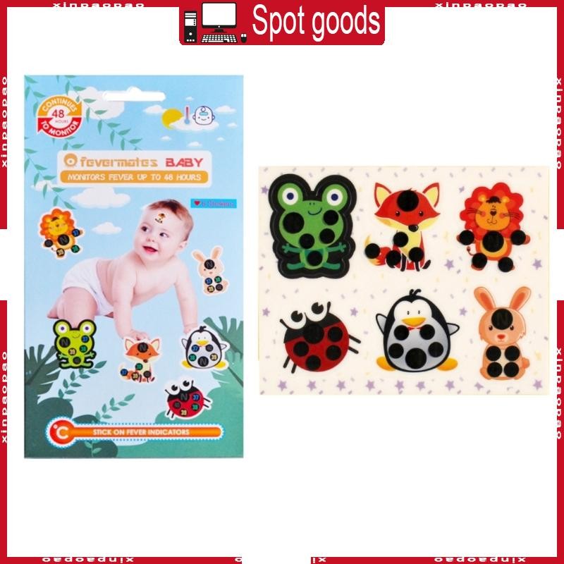 XI Cute Cartoon Stick-On Fever Indicator Stickers Accurate Forehead ...