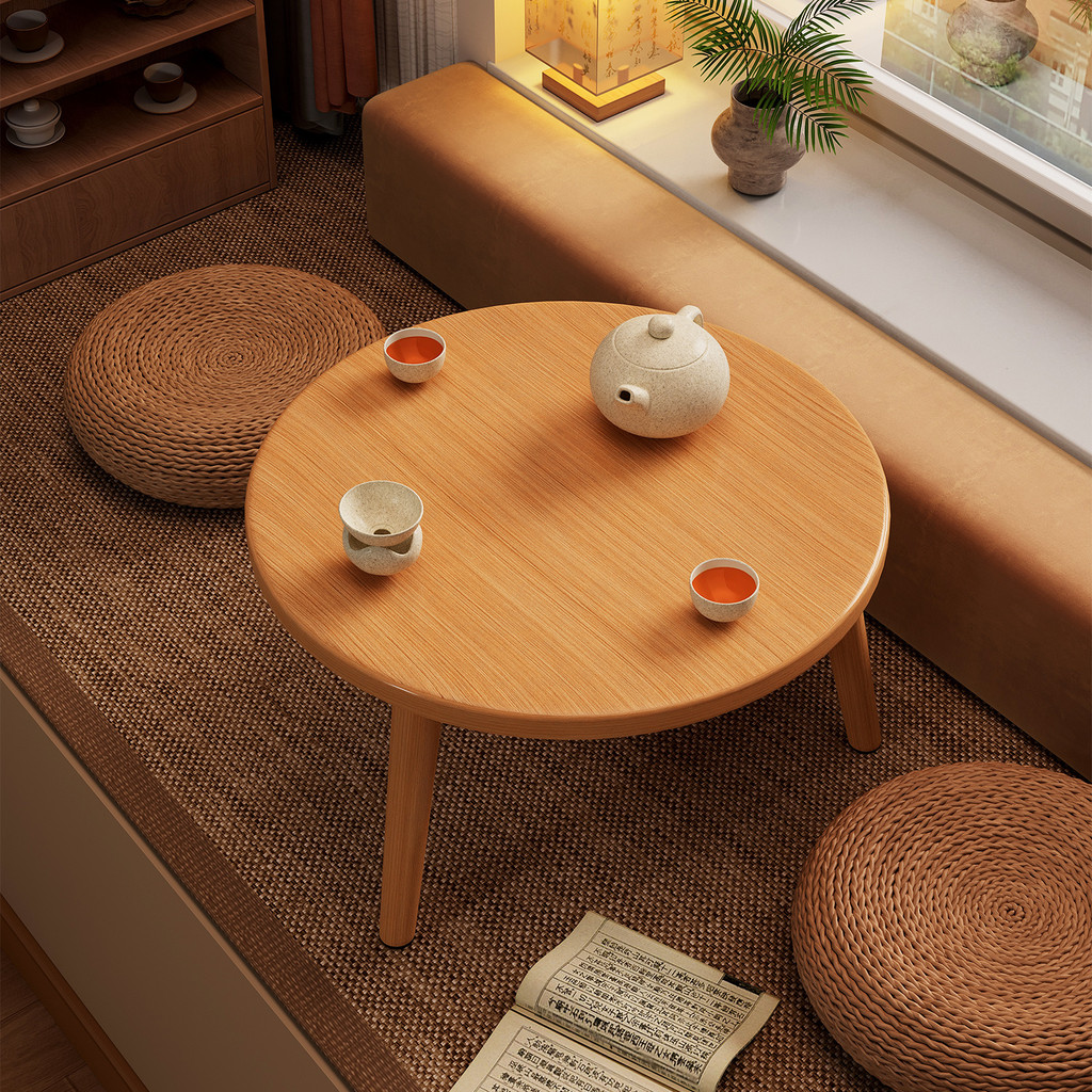 Shopee Official Bay Window Small Tea Table Balcony Small Tea Table Bedroom Floor Tatami Small ...