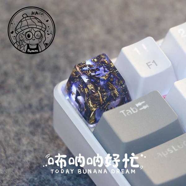 keycaps custom keycaps Unique Handmade Keycap Single Light Translucent ...