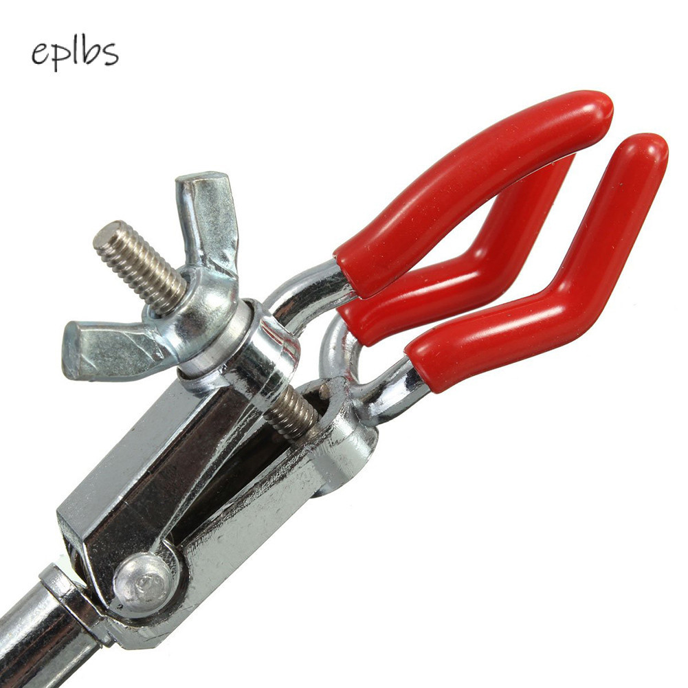 Alloy Lab Clamp 3 Prong Finger Rubber-Coated Large Grip Adjustable ...