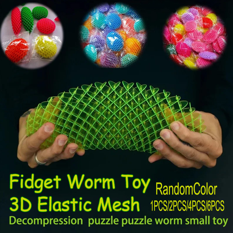 Worm Unpacking Morphing 2024 Worm Big Fidget Toy Fidget Worm Six Sided ...