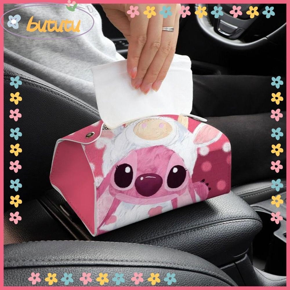 BUTUTU Stitch Tissue Boxes, Multipurpose Foldable Leather Tissue ...