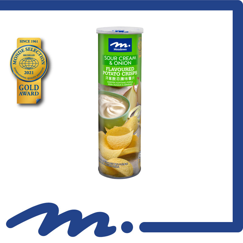 Meadows Sour Cr Onion Potato Crisps, 130G | Shopee Singapore