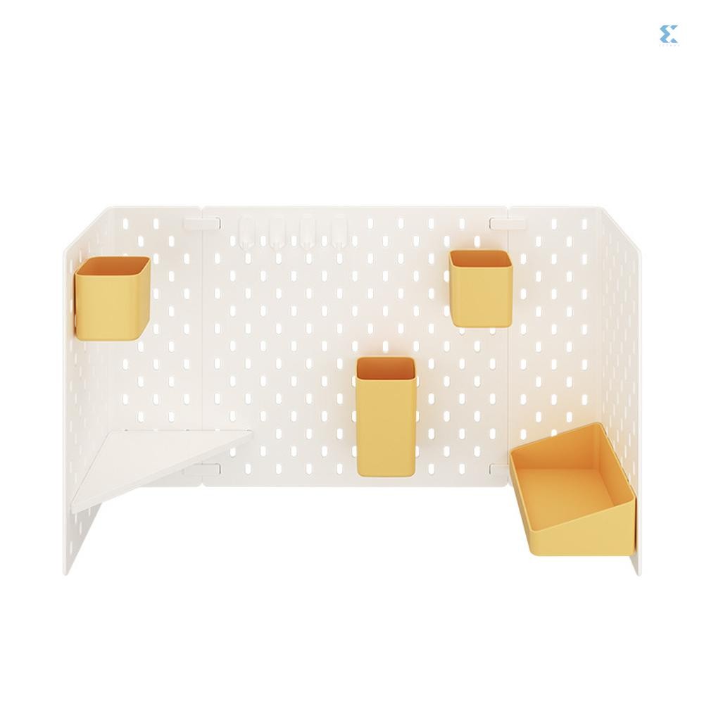 Pegboard Combination Kit Plastic Pegboard Panels Storage Shelf Desktop ...