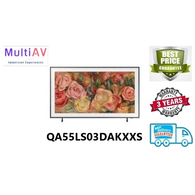 SAMSUNG QLED QA55LS03DAKXXS FRAME TV * 55INCH QLED 4K ULTRA HD SMART TV ...