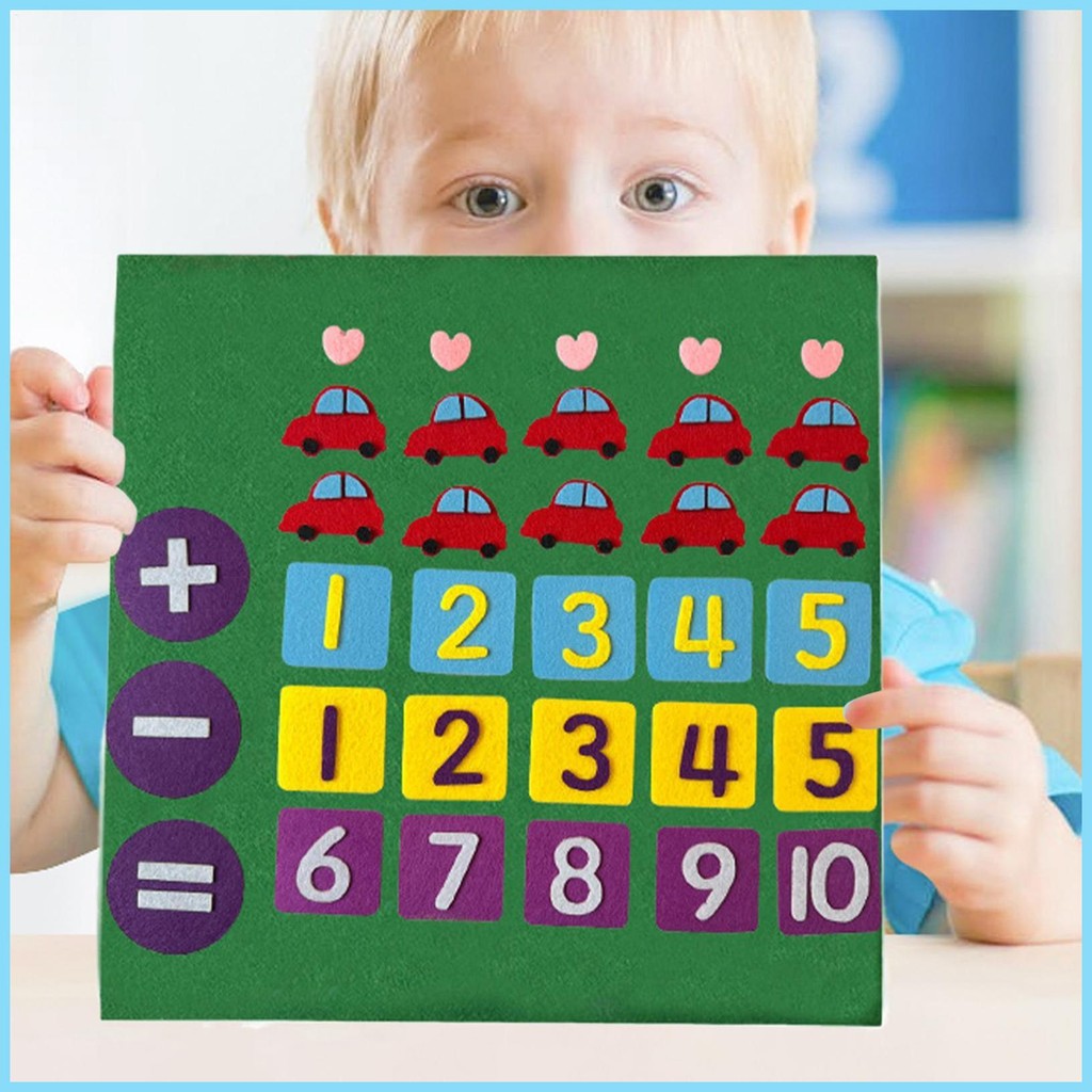 Math Felt Board Educational Digital Game Preschool Felt Counting Board ...