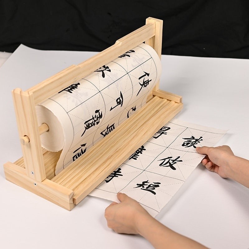 Long Scroll Xuan Paper Special Rack Solid Wood Scroll Rack Calligraphy ...