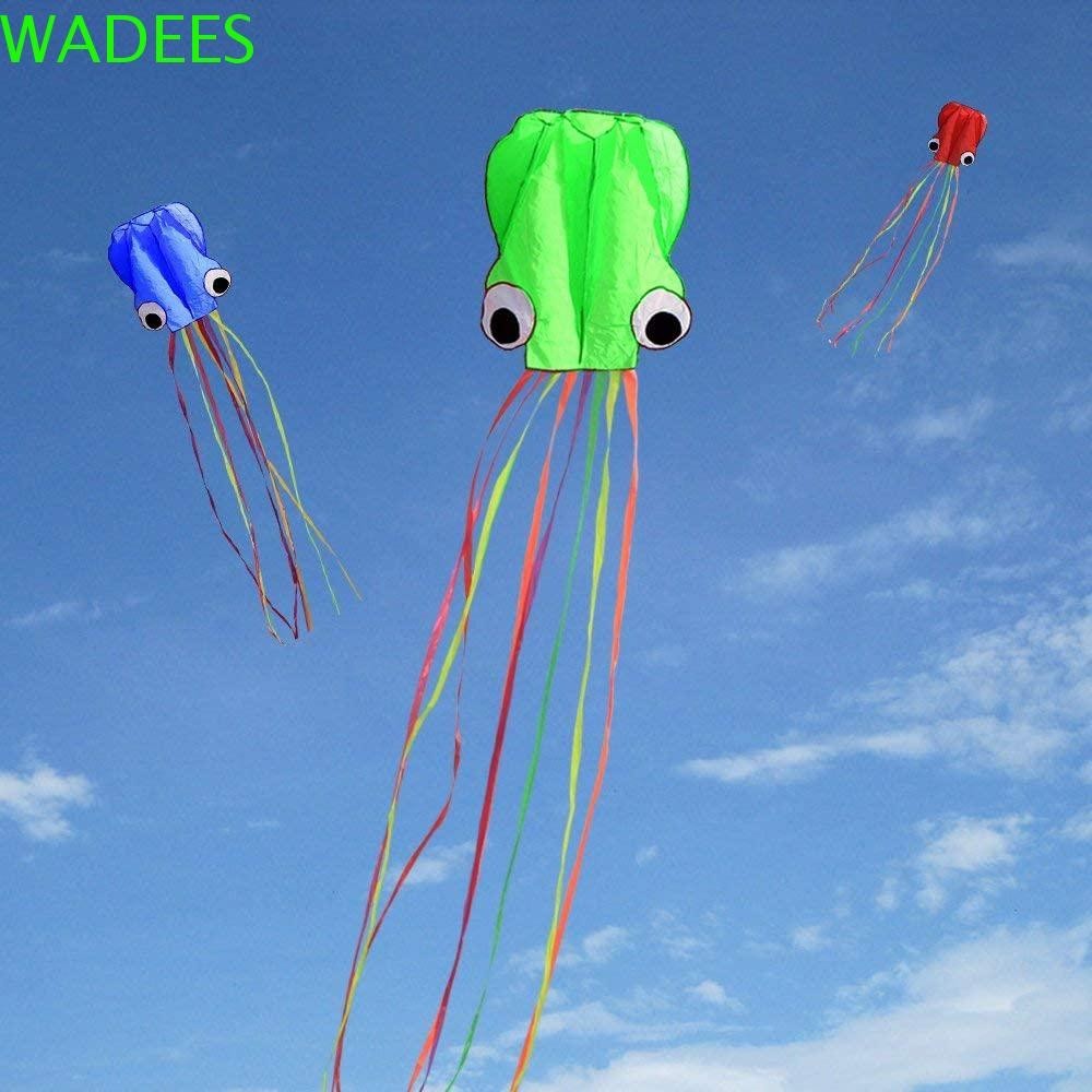 WADEES Octopus Kite Entertainment Flying Tool Soft Kite 4M Cartoon Long ...