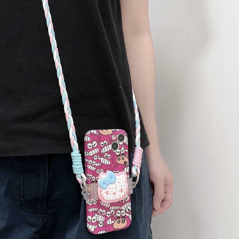 Cute Hello Kitty Handphone Crossbody Lanyard| Phone Sling| Adjustable ...