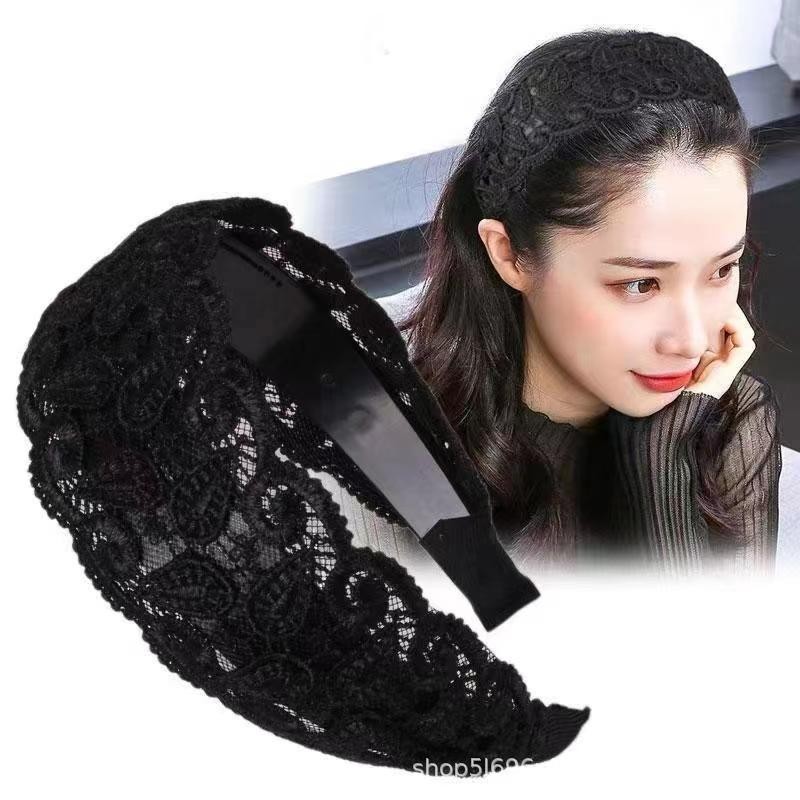 Hide White Hair Headdress Temperament Hair Card Wide Edge Widen Thin ...