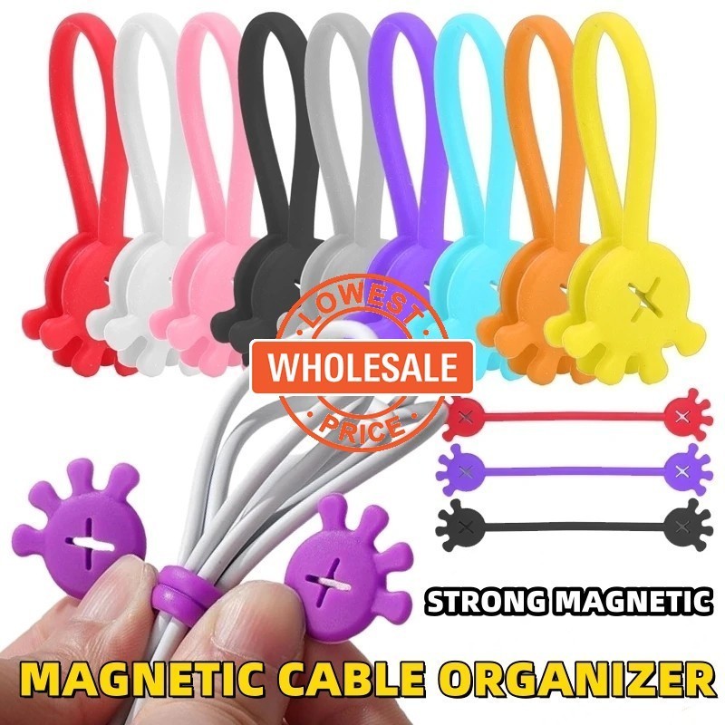 [ Wholesale ]Magnetic Cable Tie - Cartoon Data Cable Protector ...