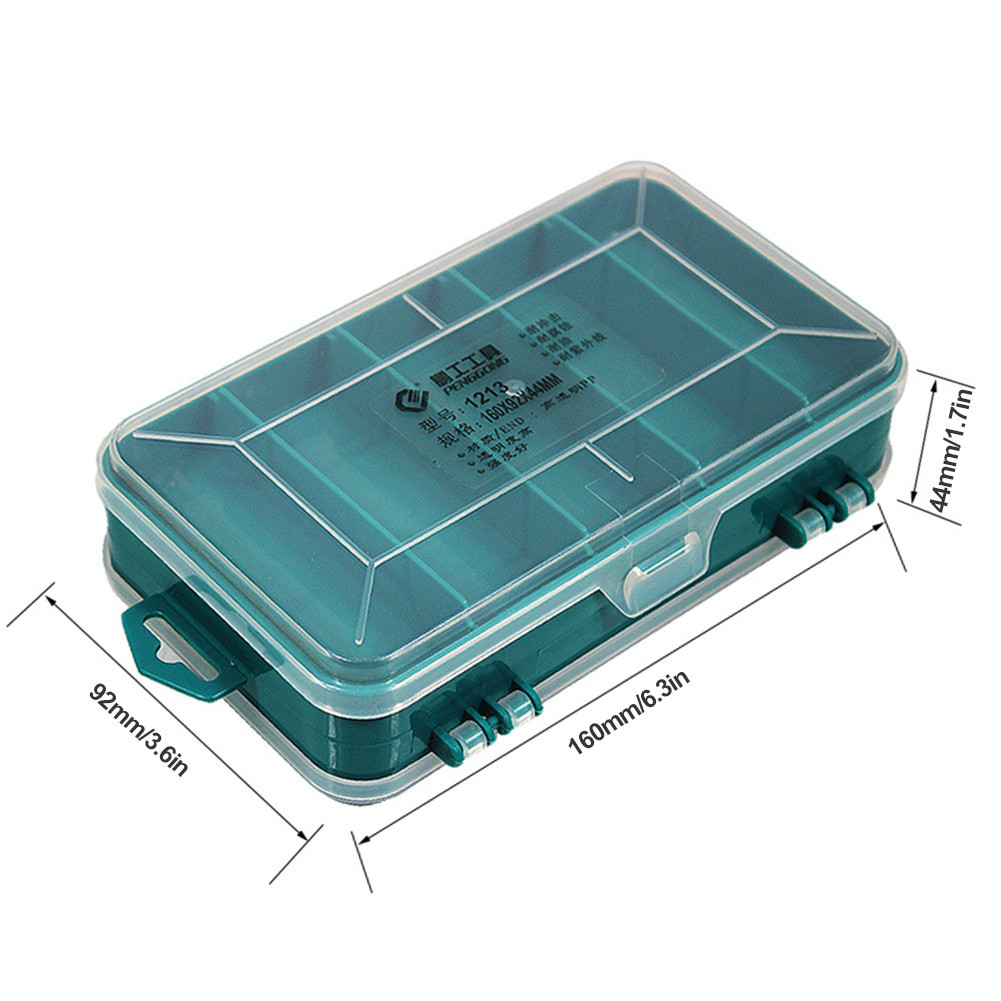 Double-Side Small Parts Storage Case Plastic Tools Box for Jewelry ...