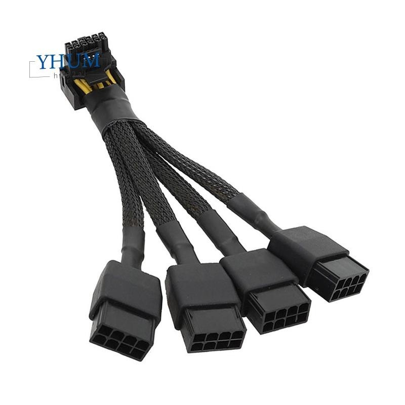 For GPU RTX4090 RTX4080 4X8 Pin PCI-E to 16 Pin Graphics Card Power ...