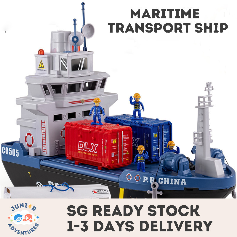 Ship Model Boat Toy Cargo Ship Toy For Boys | Shopee Singapore