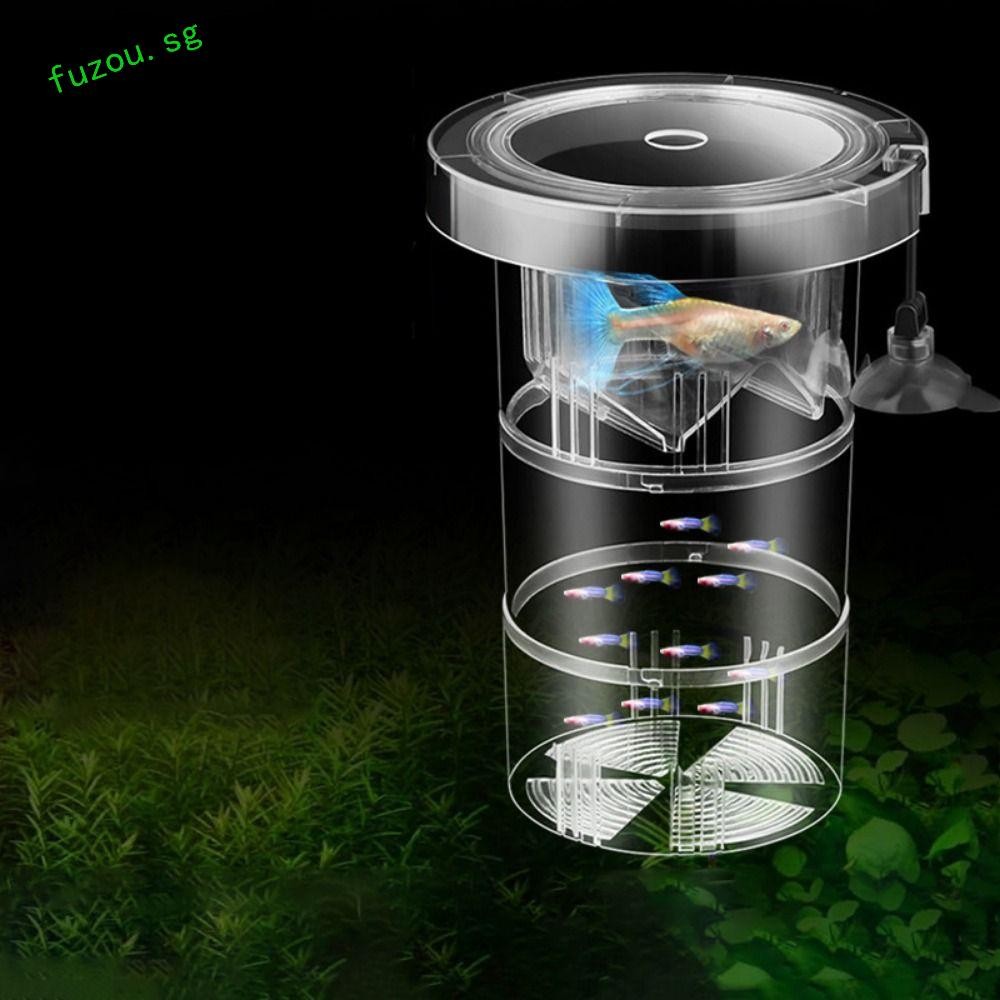 FUZOU Floating Hatching Box, Suction Cup Detachable Aquarium Isolation ...