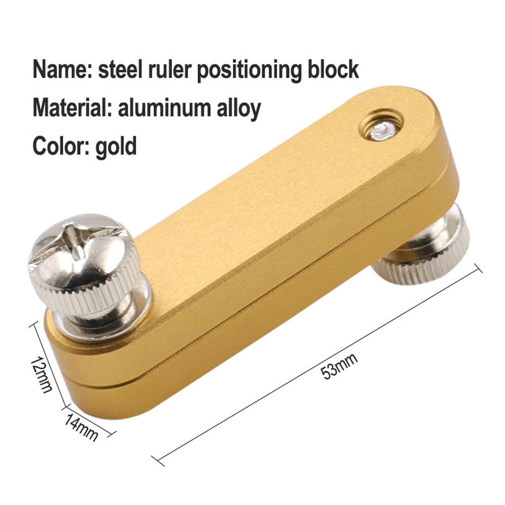 Steel Ruler Positioning Block Angle Scriber Line Marking Gauge ...