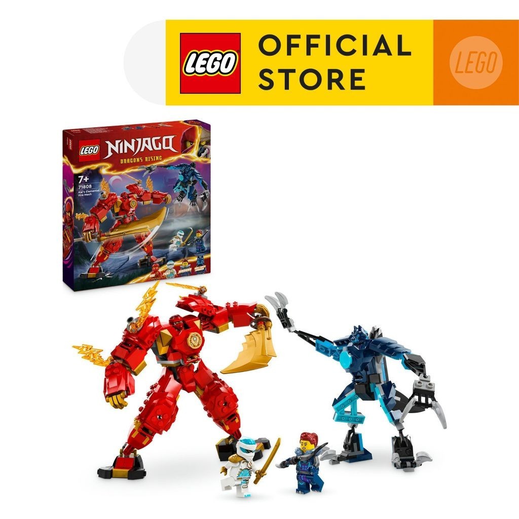LEGO NINJAGO 71808 Kai’s Elemental Fire Mech Toy (322 Pieces) | Shopee ...