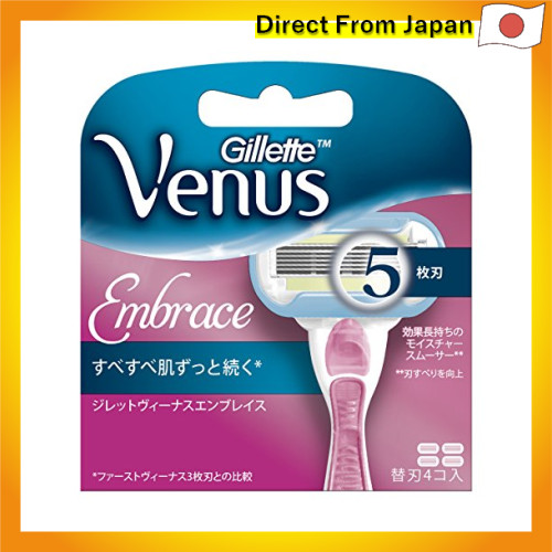 VENUS Gillette Embrace Women's Razor with 4 Spare Blades | Shopee Singapore