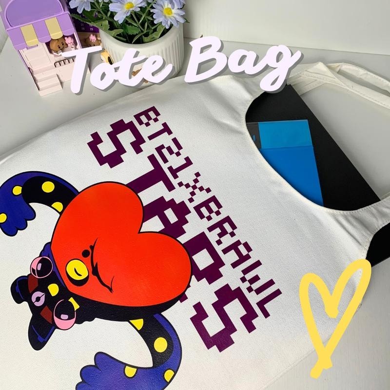 [FANMADE] BTS BT21 Brawl Stars Kpop Merch Canvas Tote Bag Shoulder ...