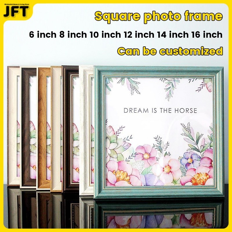 Photo frame set Creative Thick border Resin photo frame Square 6 inch 8 ...