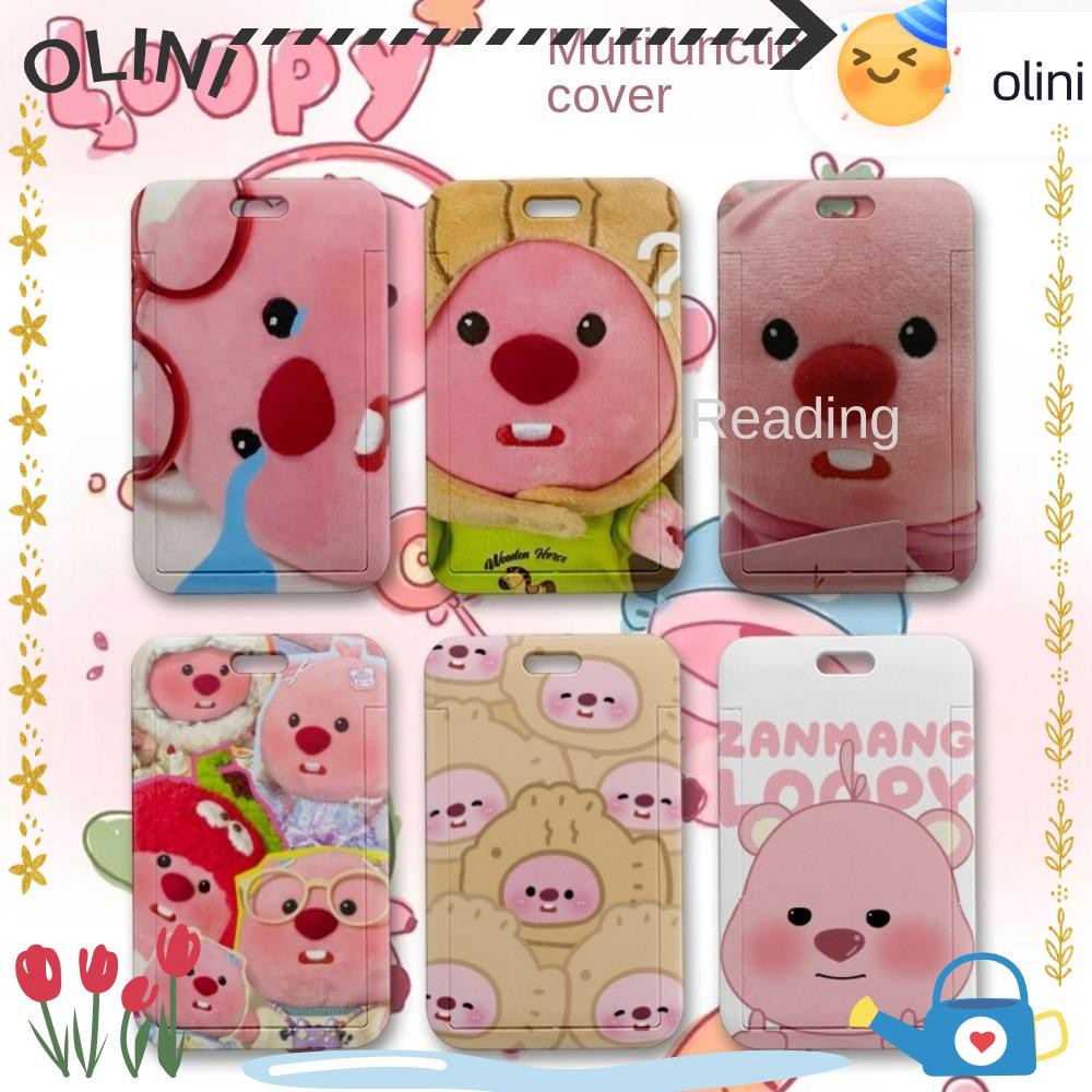 OLINI Loopy Slide Card , Plastic Cartoon ID Protection Set, Portable ...