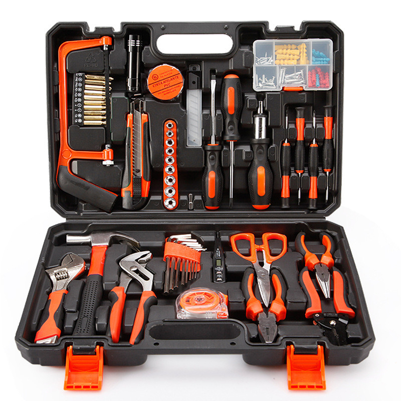 Home Toolbox Set Daily Household Multi-function Tool Box Storage Complete Hardware Electrician ...