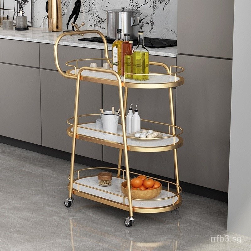 Dining Cart Small Cart Mobile Coffee Table Home Tea Cabinet with Wheels ...