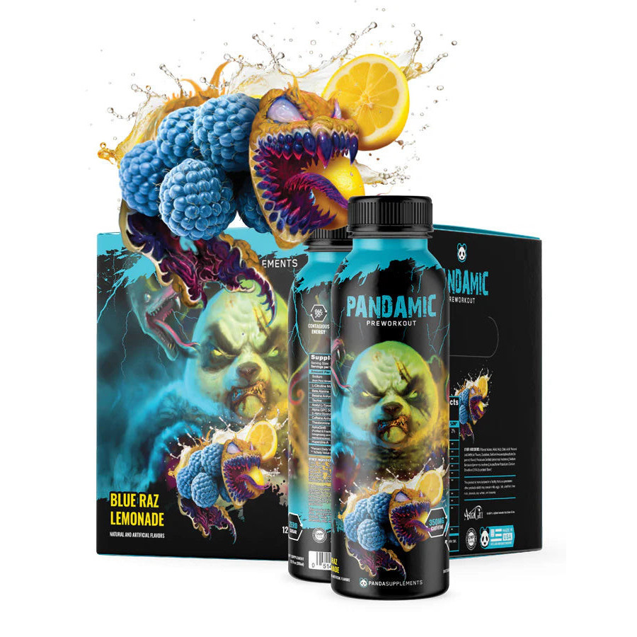 Panda PANDAMIC Ready-To-Drink Pre-Workout ( Pack of 12 bottles ...