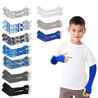 1Pair Arm Sleeves for Kids UV Sun Protection Sleeves Compression ...