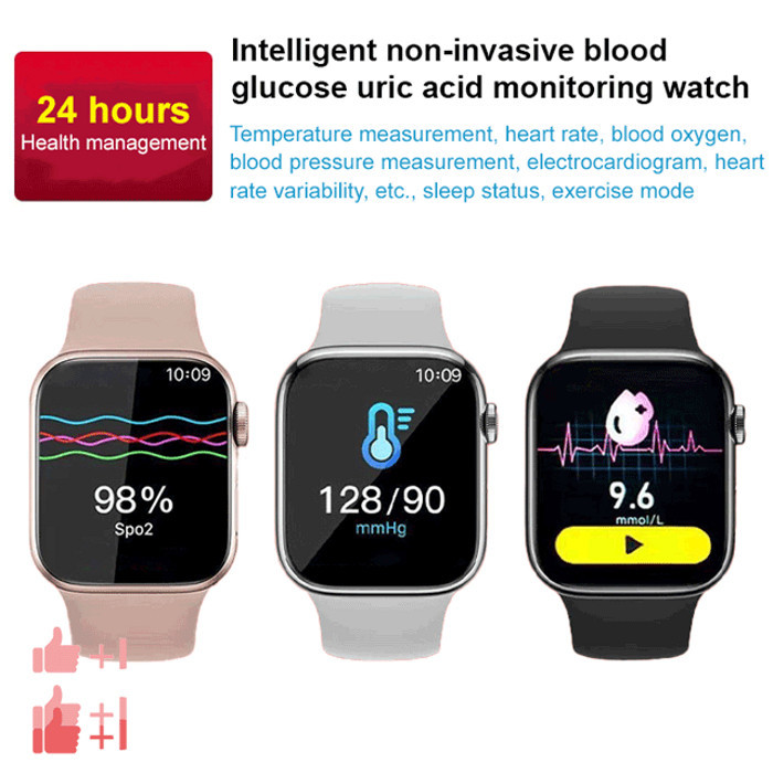 Noninvasive blood glucose watch smart uric acid monitoring watch tie ... Noninvasive blood glucose watch smart uric acid monitoring watch tie ...