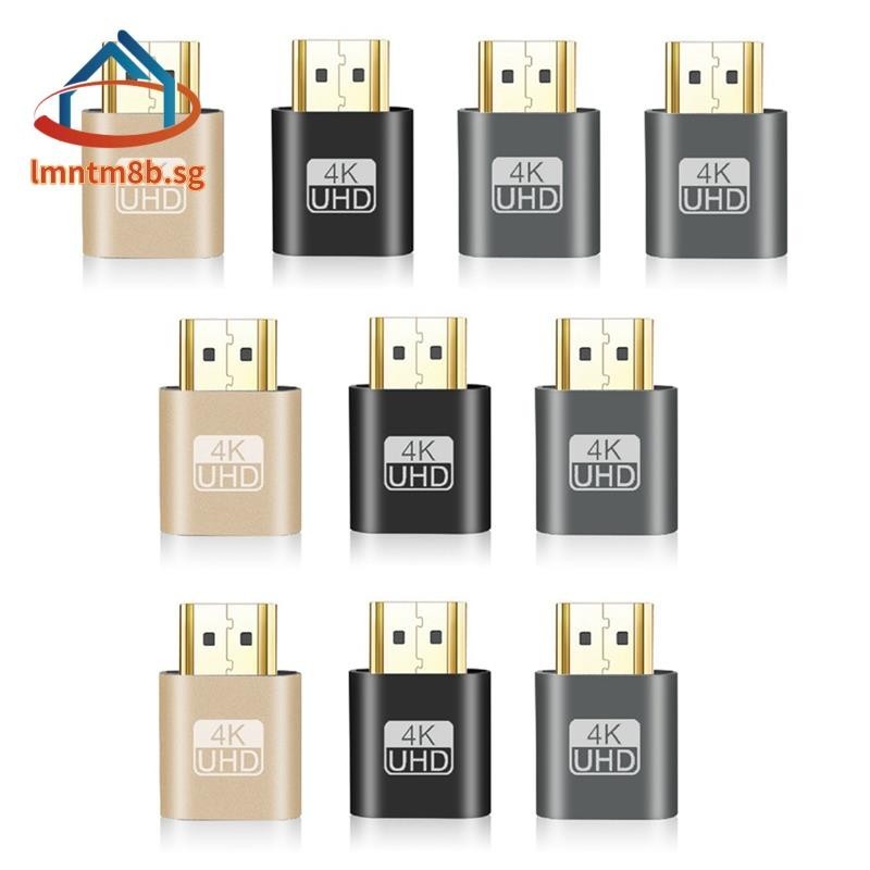 10Piece HDMI-Compatible Virtual Display Adapter 4K EDID Dummy Plug ...