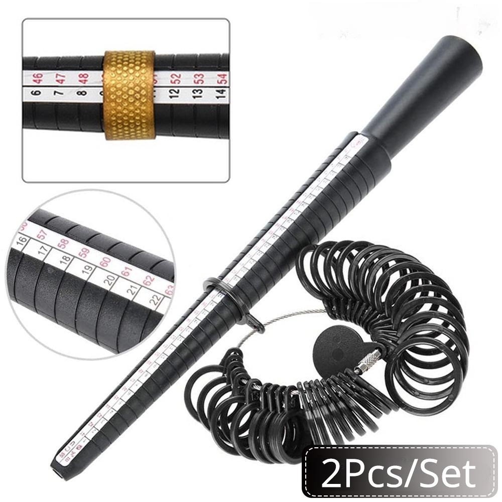 1Set/2Sets Ring Sizer UK/US Ring Measurement Tool Sizes Women Men Ring ...