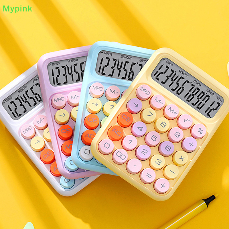 Mypink 1Pc Keyboard Calculator Office 12-digit Mechanical Calculator ...