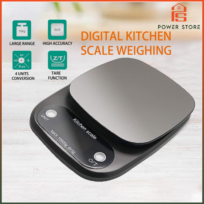 Digital Kitchen Scale Weighing Weigh Range 10kg LED Mini Electronics ...