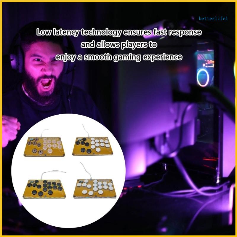 BTM HITBOX2040 Hitbox Gaming Keyboard 16Key Controller For Street Fight ...