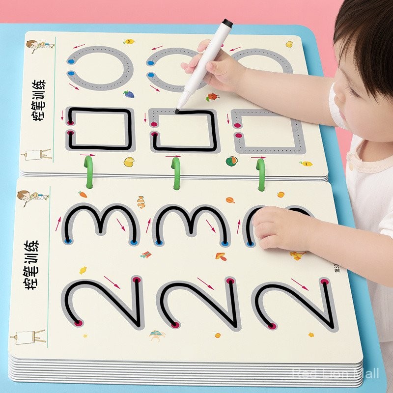 Preschool Pen Control Training Copybook Tracing Book Kindergarten ...