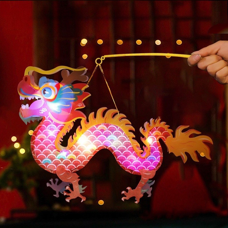 2024 Dragon Year DIY Dragon Lantern for CNY Handmade Fun Children ...