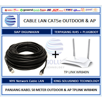 Outdoor 100 Meter LAN Cable Parallel Wifi Package and Access Point TP ...