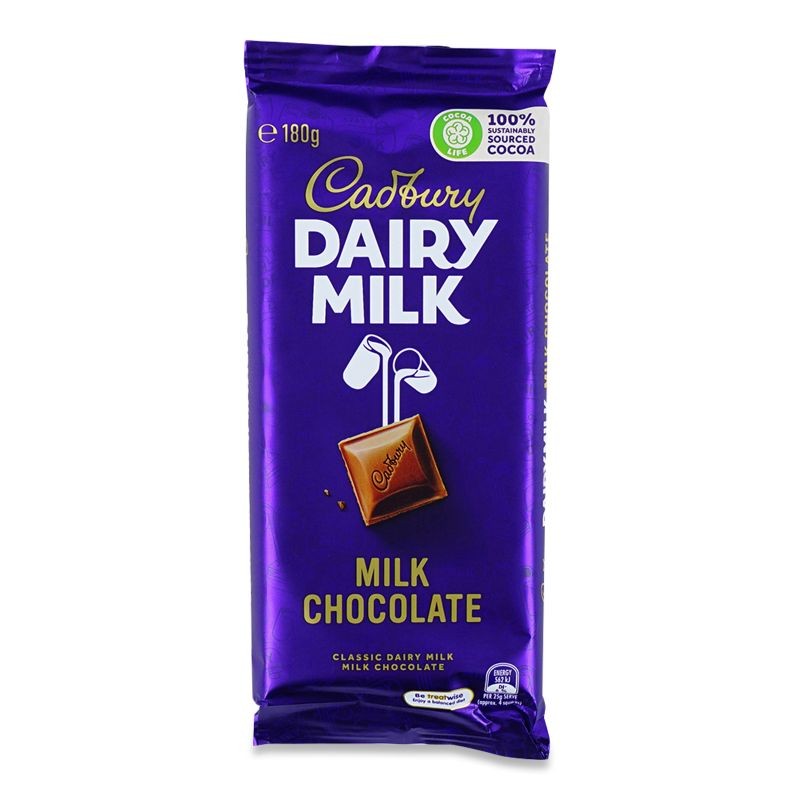 Cadbury Dairy Milk Block, 180g | Shopee Singapore