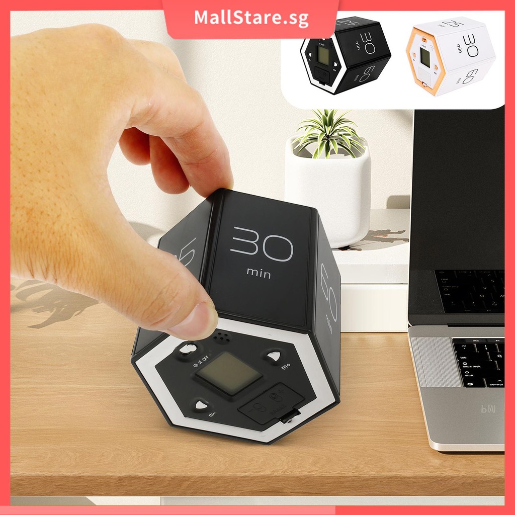 Cube Timer Flip Focus Timer 1/5/10/25/30/60 Minutes and Custom ...