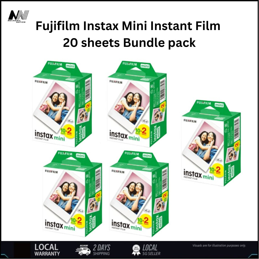 Instax Mini Instant Film 20 Sheets (Plain) | Bundle Promo | Shopee ...