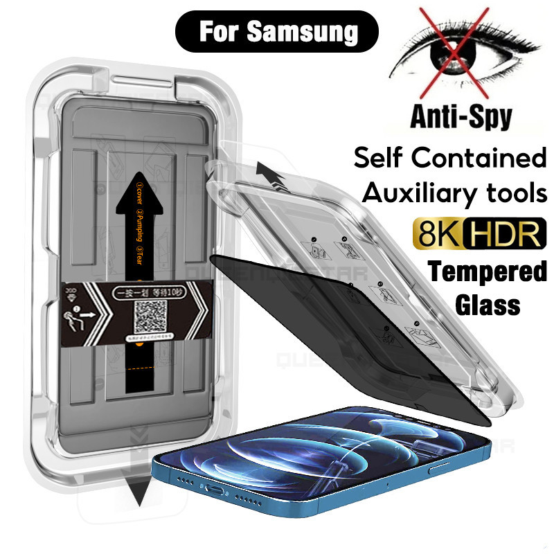 Anti Spy Tempered Glass For Samsung Galaxy A17 A07 A16 A26 A36 A56 A15 A25 A35 A55 A20 A30 A50 ...